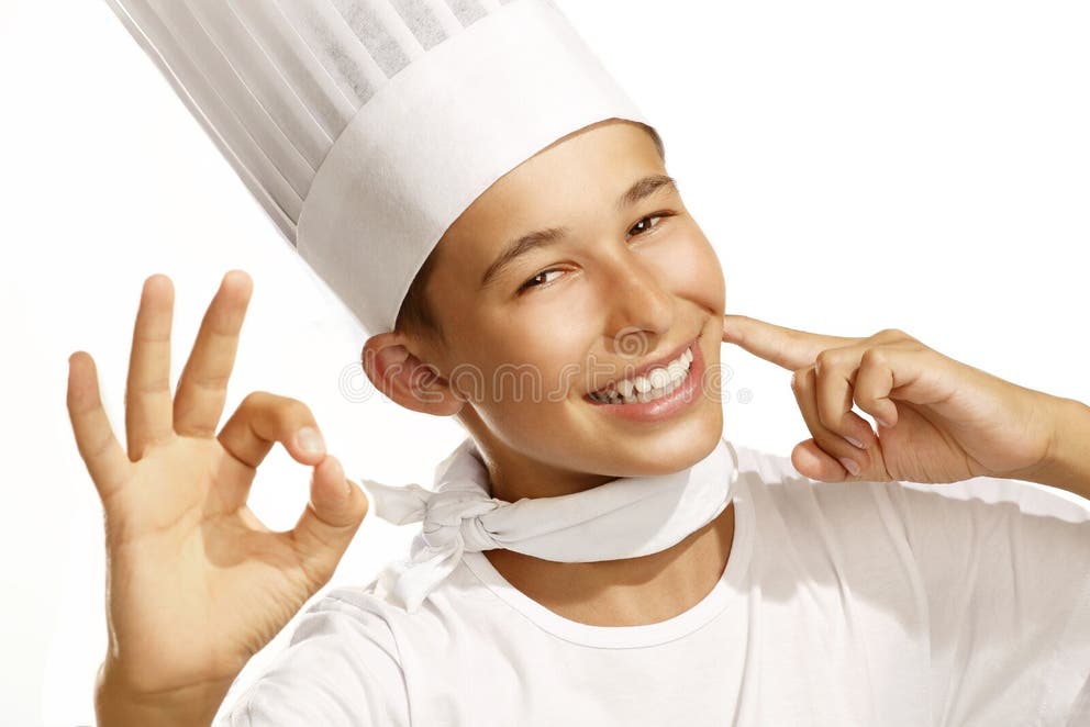 Cuoco del ragazzo fotografia stock. Immagine di bambini - 25876376