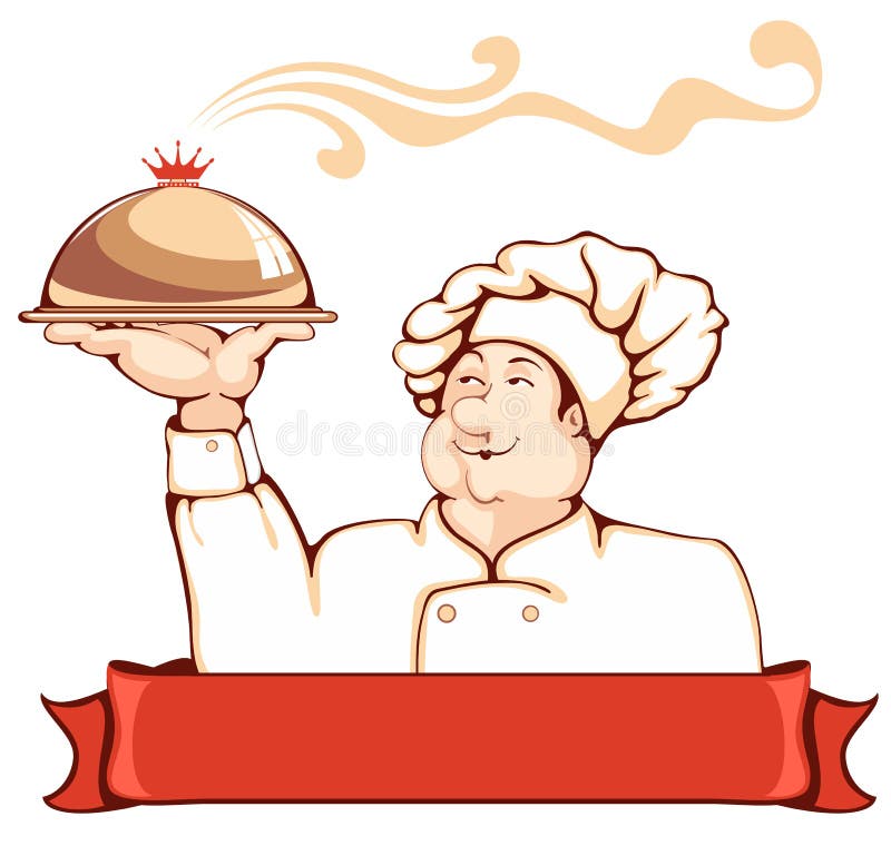 Cameriere stilizzato illustrazione vettoriale. Illustrazione di ...