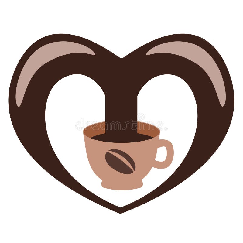 Tazza di caffè stilizzata illustrazione vettoriale. Illustrazione di ...