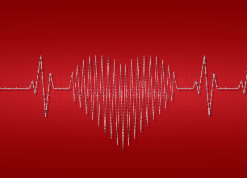 Cuore del filo spinato illustrazione vettoriale. Illustrazione di ...