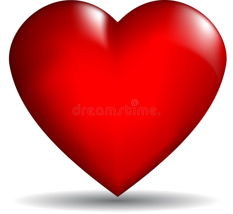 Cuore rosso illustrazione di stock. Illustrazione di artistico - 5515648