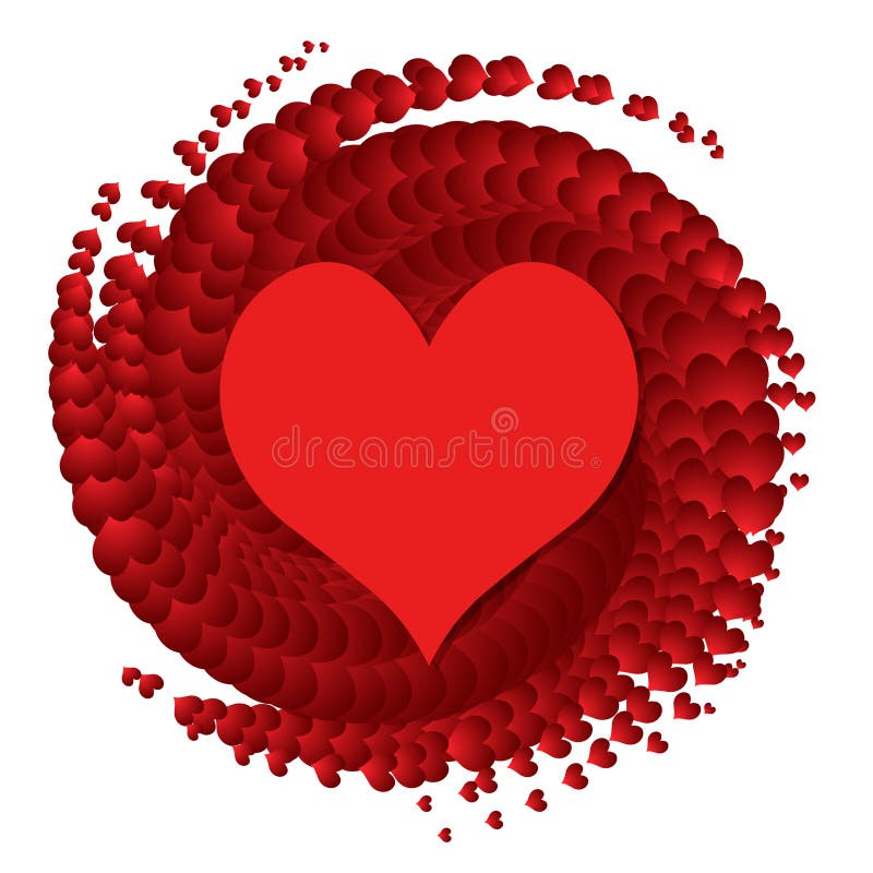 Cuore Di Vettore - Simbolo Di Amore Illustrazione Vettoriale ...