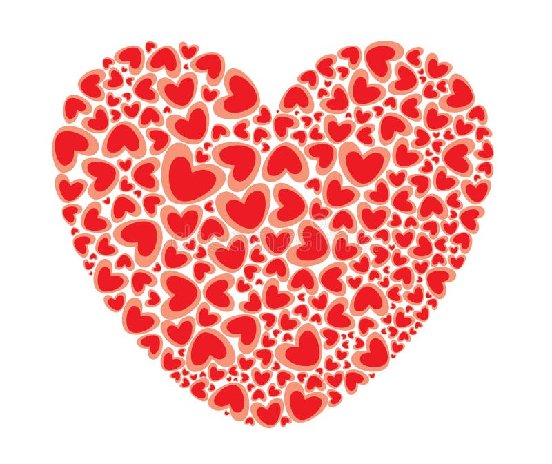 Cuore in pieno di amore illustrazione vettoriale. Illustrazione di ...