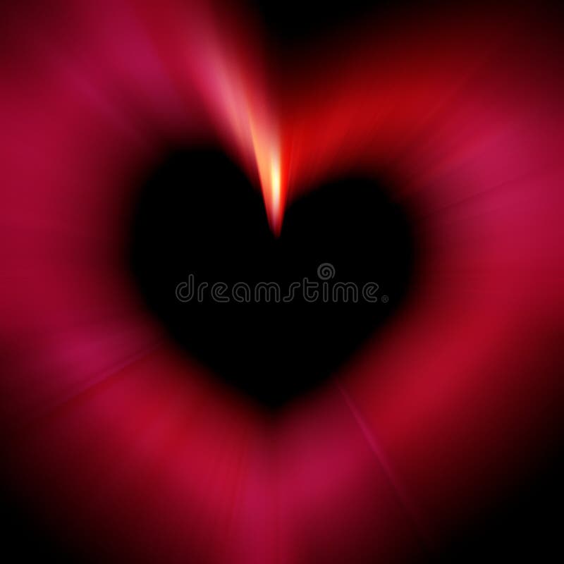 Cuore rosso illustrazione di stock. Illustrazione di sfuocatura - 111095