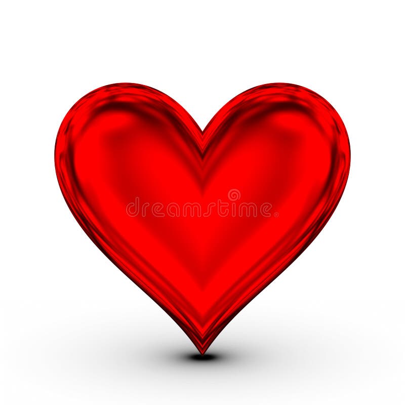 Cuore Rosso! Simbolo Classico Di Amore Illustrazione di Stock ...