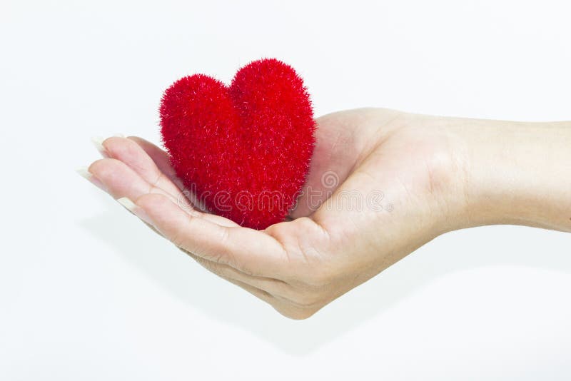 Eros - Mani Che Offrono Un Cuore Immagine Stock - Immagine di gestione ...