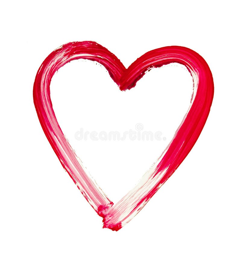 Cuore Dipinto - Simbolo D'amore Fotografia Stock - Immagine di ...