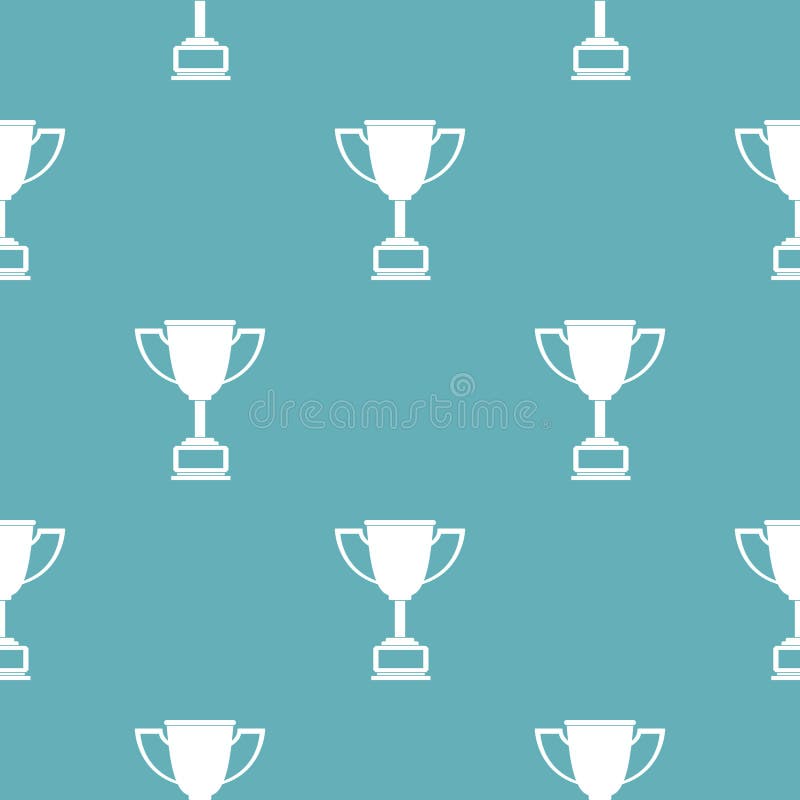 Cup Award Pattern Vector Seamless Stock Vector - Illustration of medal ...