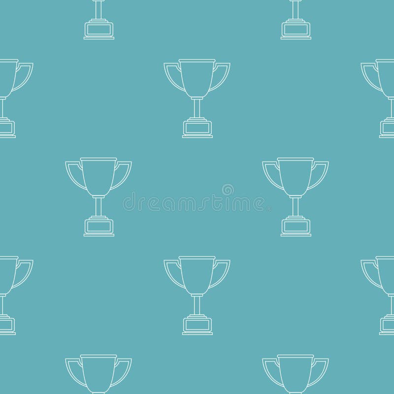 Cup Award Pattern Vector Seamless Stock Vector - Illustration of ...