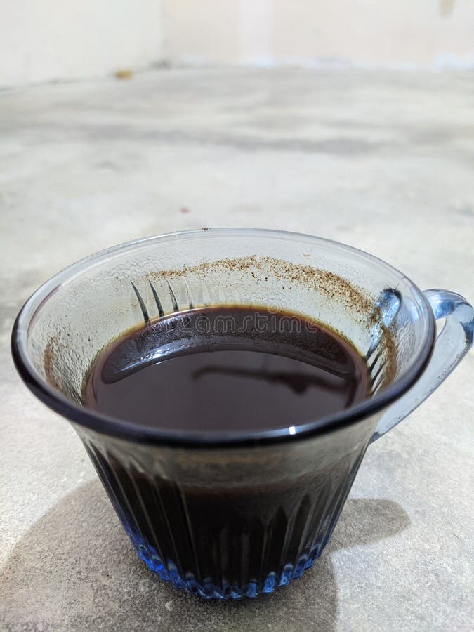 A Cup of Black Coffee Made in Indonesia Stock Photo - Image of organ ...