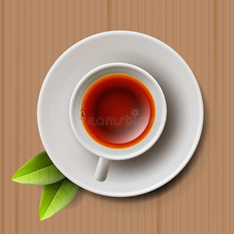 Top View Cup Tea Stock Illustrations – 5,431 Top View Cup Tea Stock ...