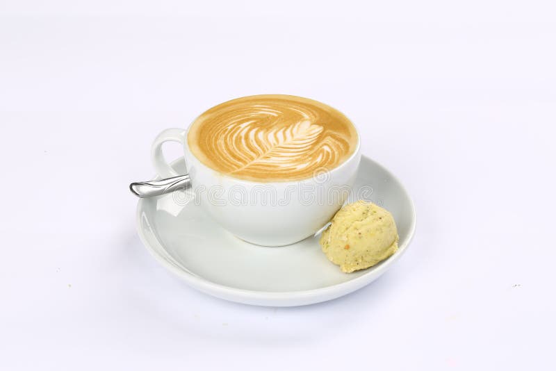 A cup of cafe latte stock image. Image of freshness, gourmet - 99423521