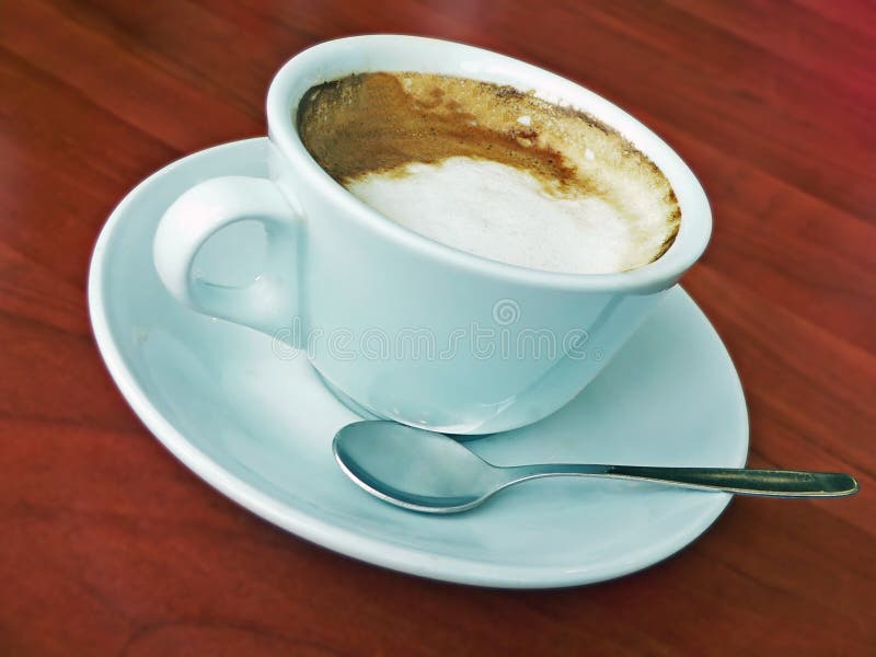 Cup of Caffe stock photo. Image of table, energy, spoon - 7481882
