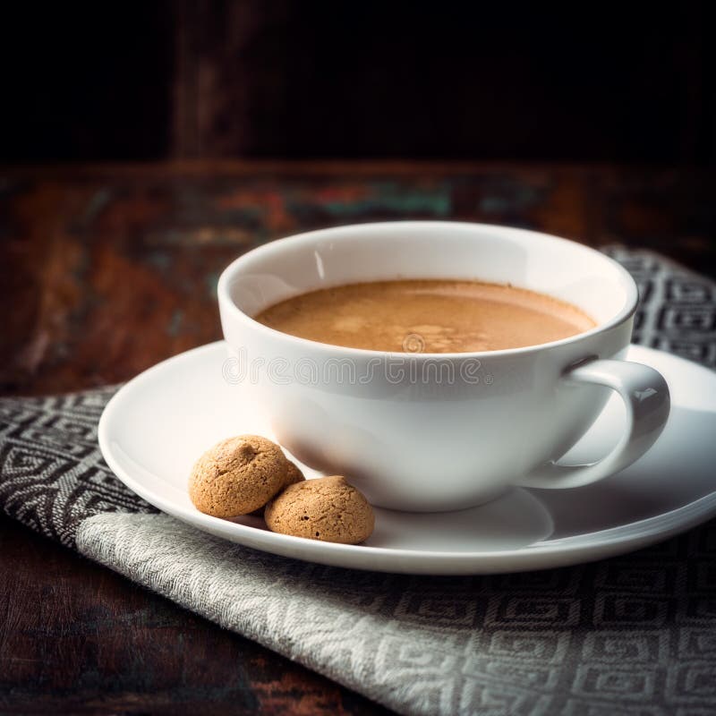 Cup of Caffe Crema stock image. Image of caffe, scent - 26173659