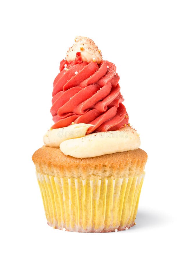 Cup cake with big topping stock photo. Image of birthday - 28154382