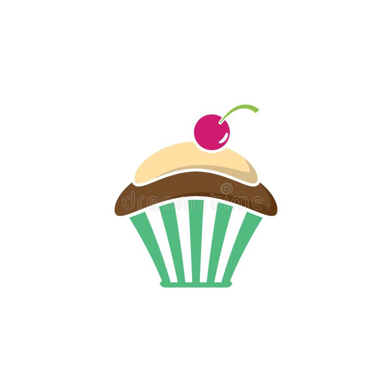 Cup Cake Logo Vector Icon Stock Vector Illustration Of Party 170352023