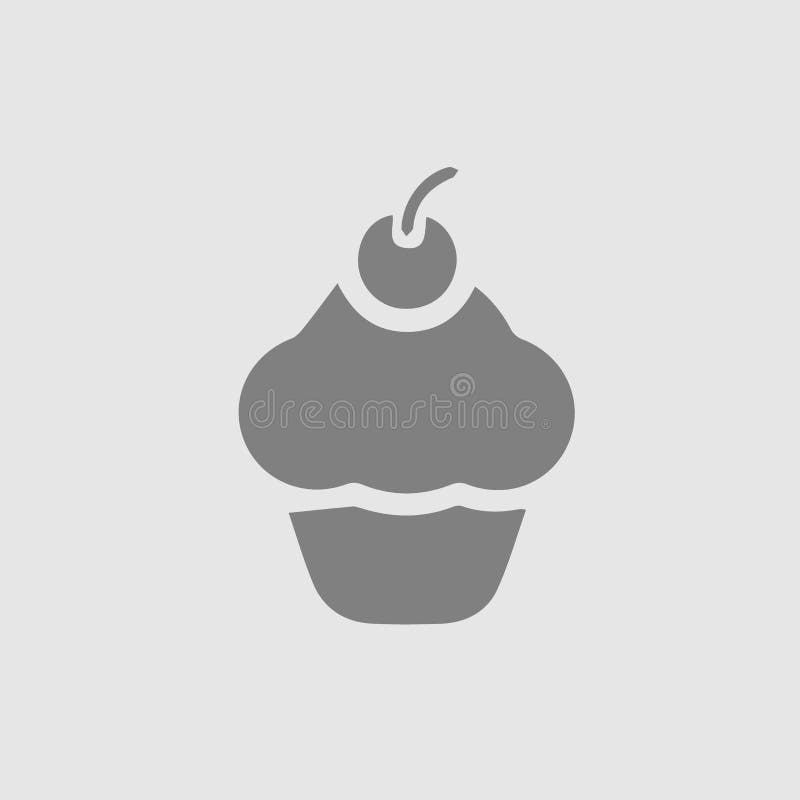 Cup Cake Vector Icon Eps 10. Cupcake Stock Vector - Illustration of ...