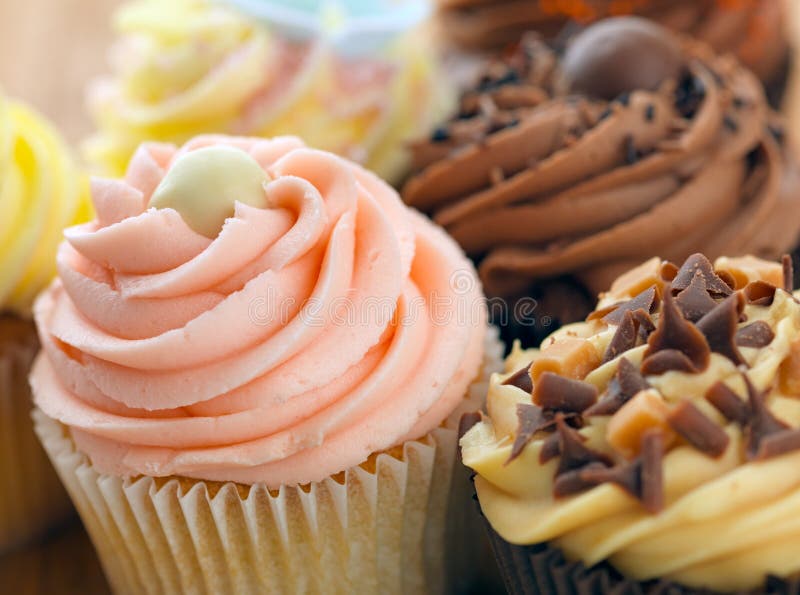 Cup Cakes stock image. Image of food, delicious, buttercream - 14413829
