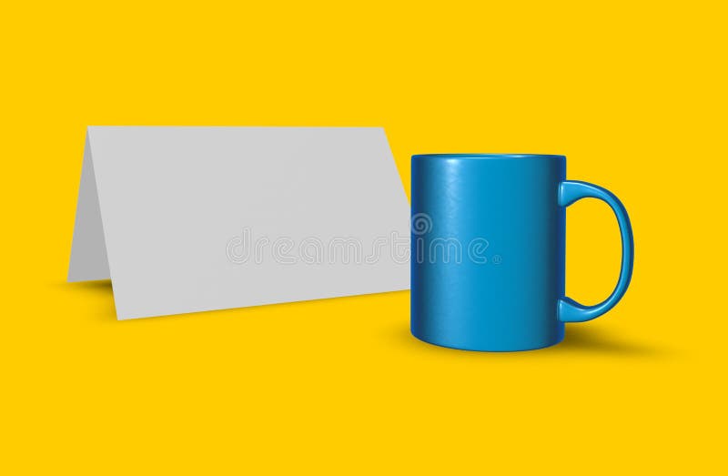 Cup and card stock illustration. Illustration of morning - 28595026