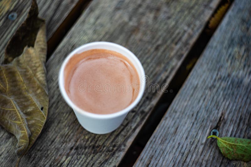 Cup of cocoa drink stock photo. Image of warm, chocolate - 165974856