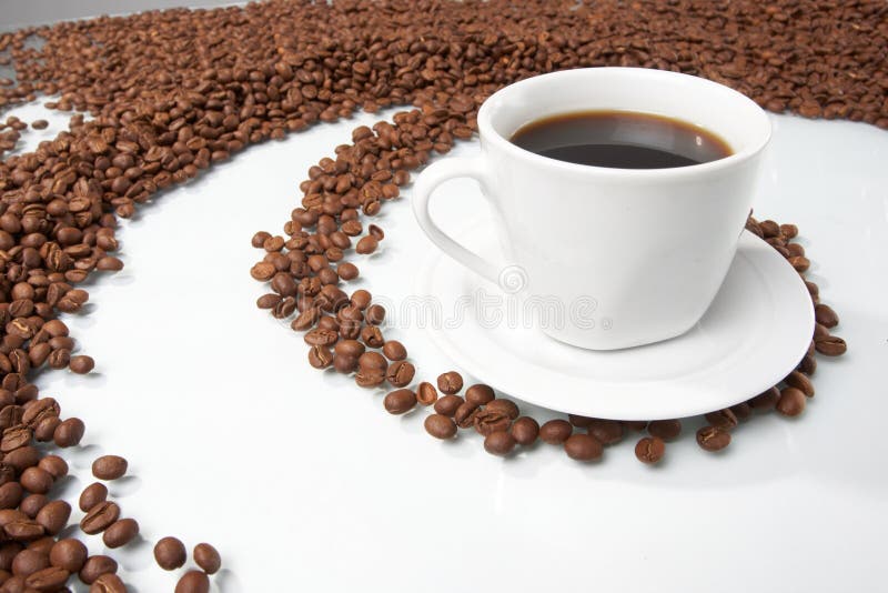 Cup with coffee stock photo. Image of caffeine, fresh - 10425924