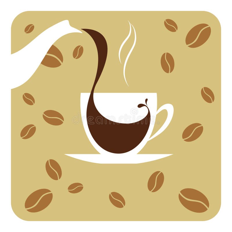 Tea cup label stock vector. Illustration of vector, health - 12650244