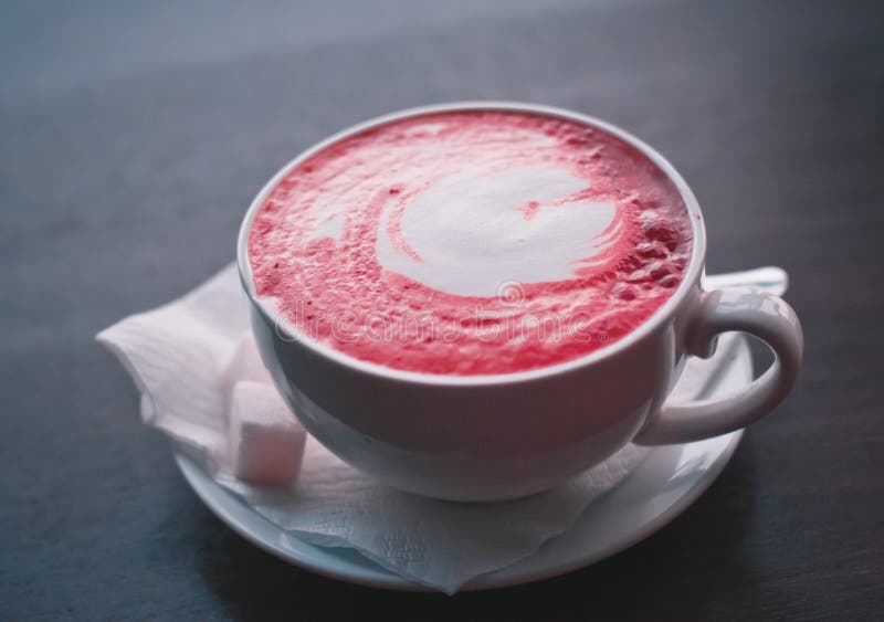 Cup of Coffee in Artificial Colors Stock Photo - Image of white, frame ...