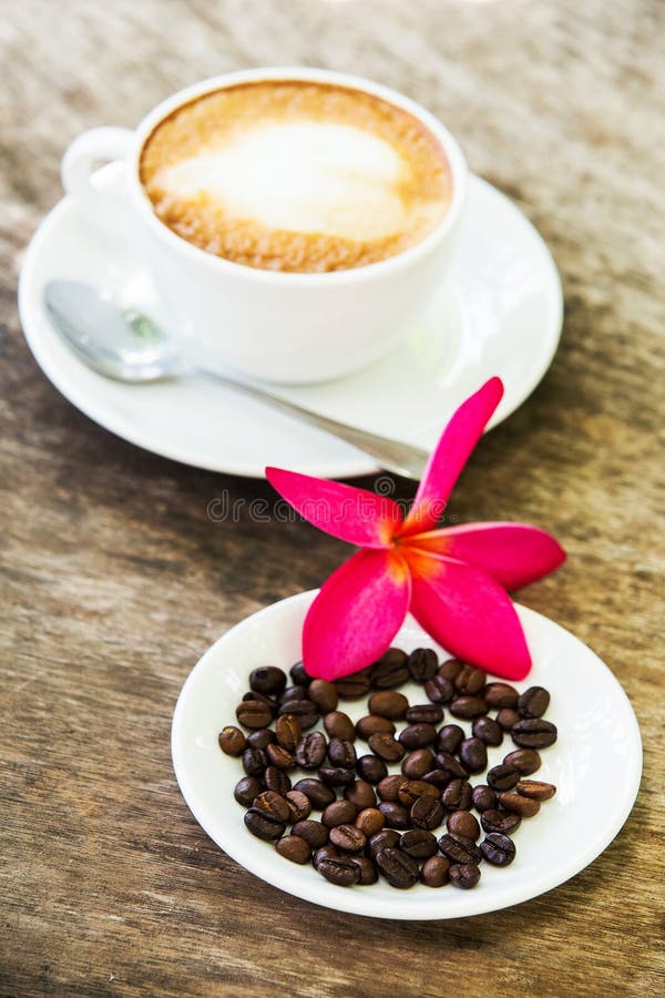 Cup and coffee beans stock image. Image of bean, beverage - 41794769