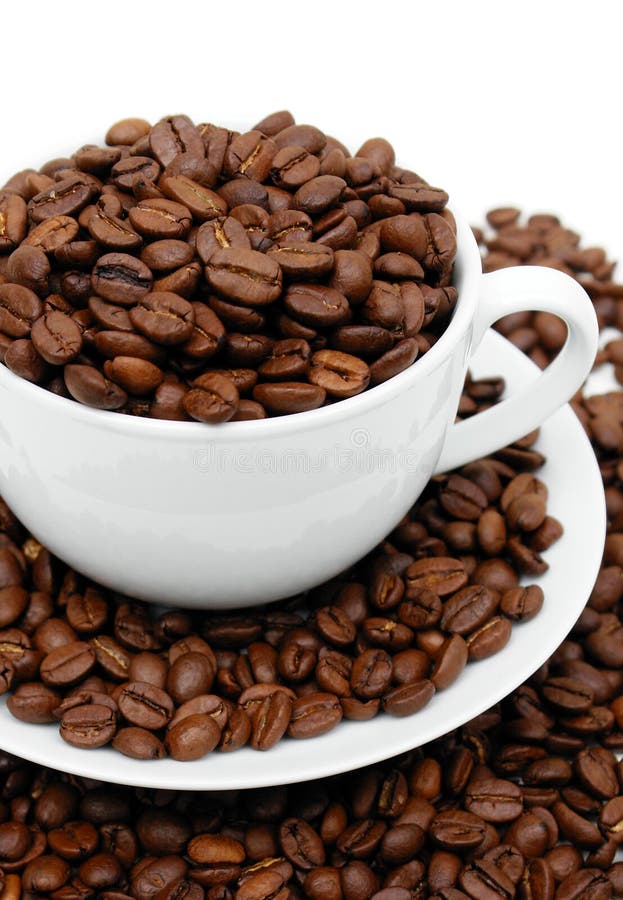 Coffee beans two stock photo. Image of copy, isloated - 9835606