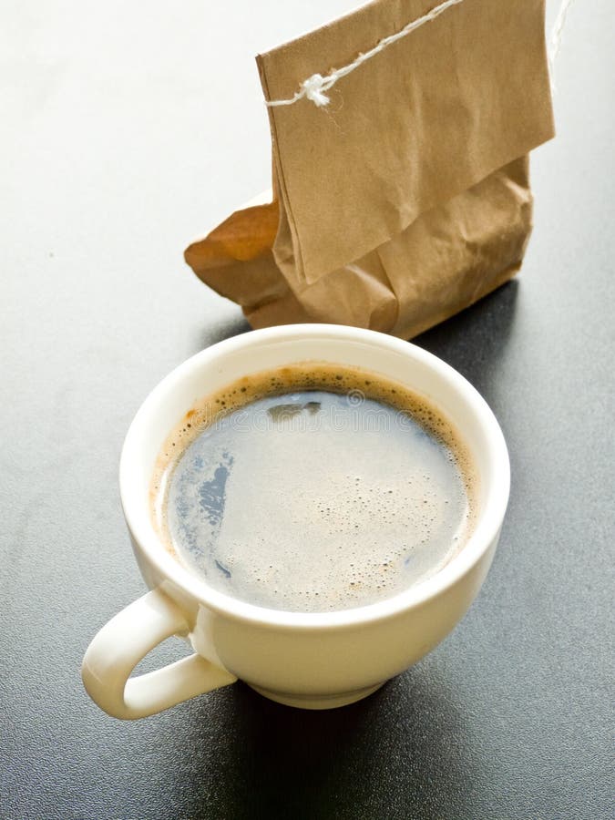 Cup of coffee stock image. Image of snack, fresh, table - 93630011