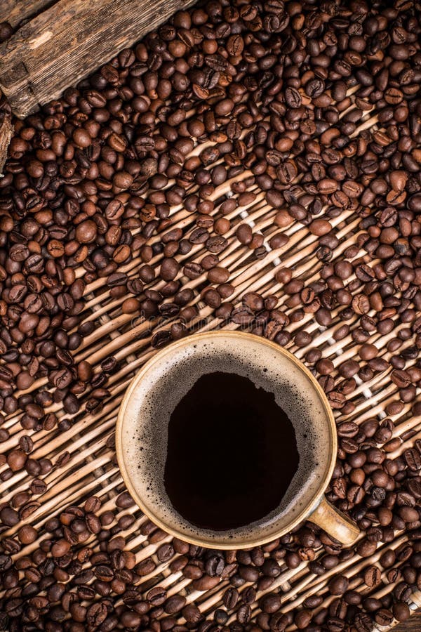 Coffee concept stock photo. Image of wooden, beans, aroma - 31455448