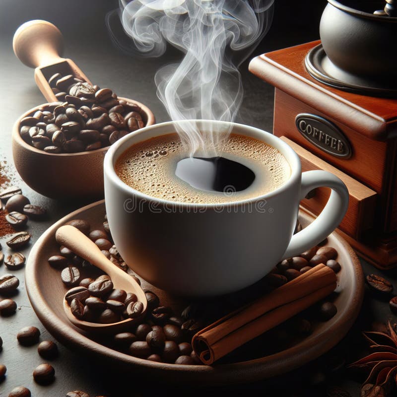 Cup of Coffee, Breakfast with Coffee, Steaming Coffee, Freshly Brewed ...