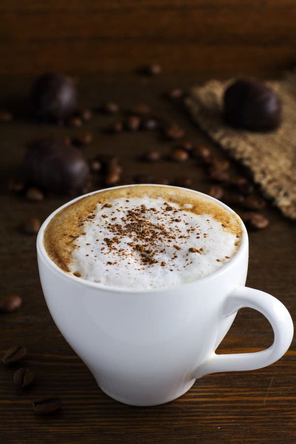 Cappuccino stock photo. Image of fresh, cinnamon, coffe - 22703854