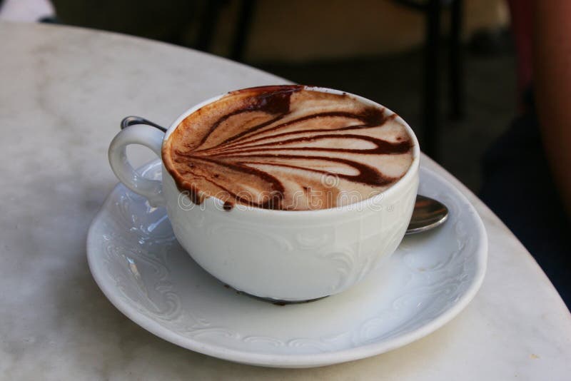 Cup of coffee (cappucino) stock photo. Image of awake - 1427228