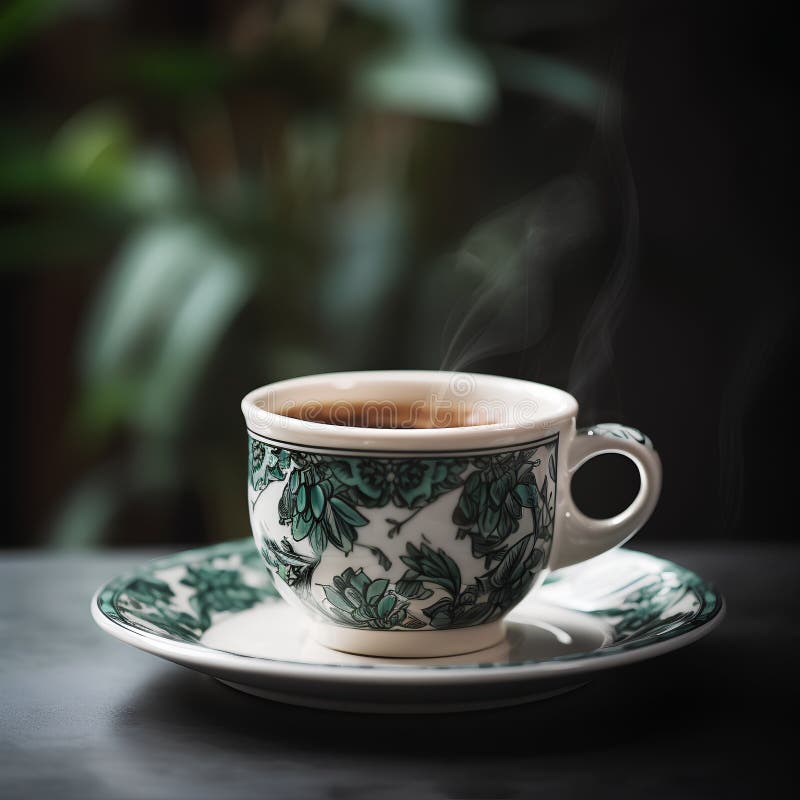 Cup of Coffee on a Dark Background. Shallow Depth of Field Stock Photo ...
