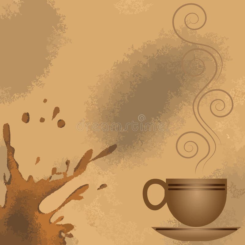 Cup of Coffee Frame stock vector. Illustration of frame - 44141588