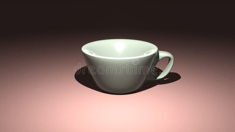 A Cup of Coffee on a Gradient Background. Beautiful Background. Stock ...