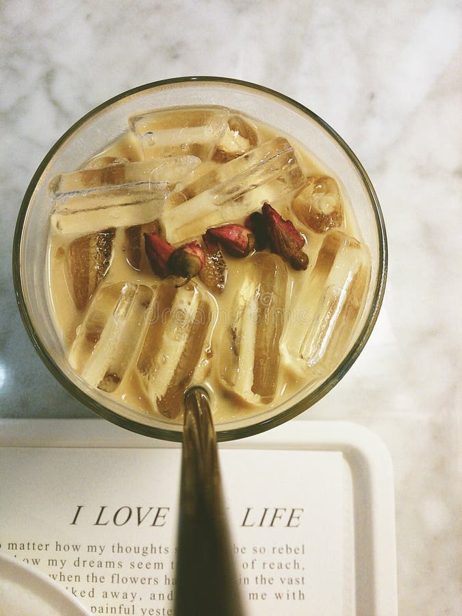 Cup of Coffee with I Love Life Phrase Stock Photo - Image of culture ...