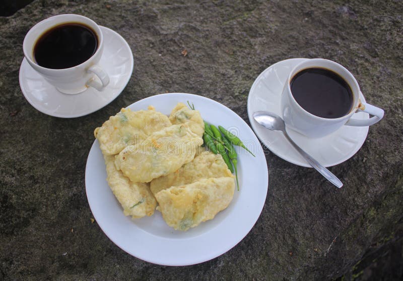 Breakfast with a Glass of Coffee and Snacks Stock Image - Image of milk ...