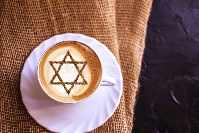 A cup of coffee in Israel stock photo. Image of holiday - 124416544
