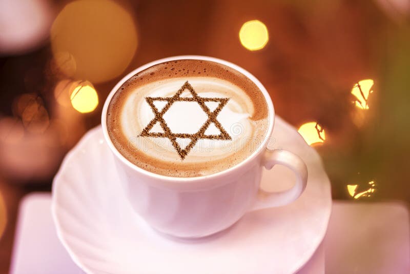 A cup of coffee in Israel stock image. Image of jewish - 124416551