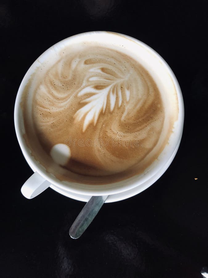 Cup of lattle stock photo. Image of cream, latte, warm - 109795736