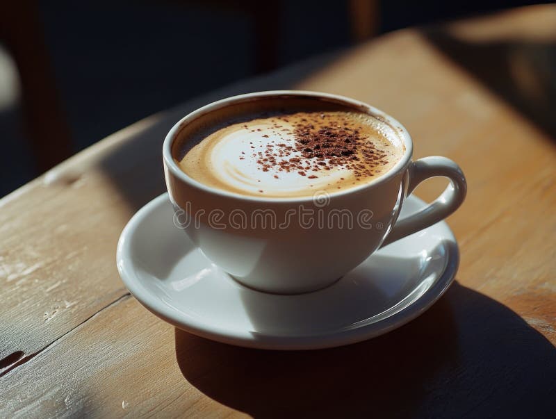 Artistic Coffee Cup and Table Setting Stock Image - Image of gourmet ...