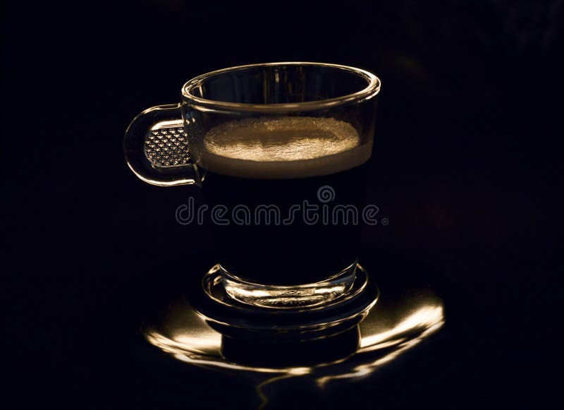 Cup of coffee in low key stock photo. Image of light - 97228028
