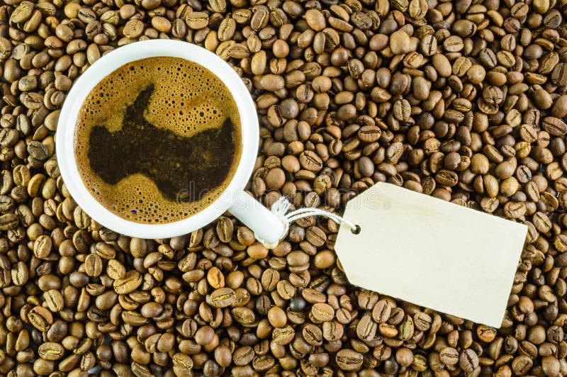 Cup of coffee with message stock photo. Image of food - 30493514