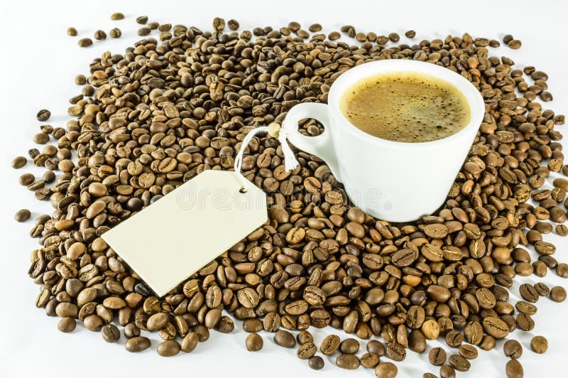 Cup of coffee with message stock photo. Image of food - 30493812