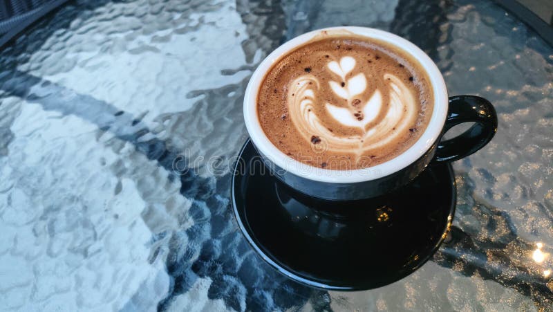 A Cup of Coffee in the Morning at the Cafe Indonesia Stock Photo ...