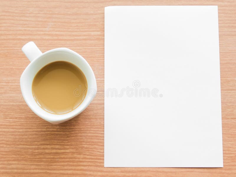 Cup of Coffee with Paper Note Stock Photo - Image of drink, draw: 51886000