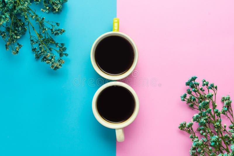 Cup Coffee Pastel Tone Color Background Stock Photo - Image of color ...