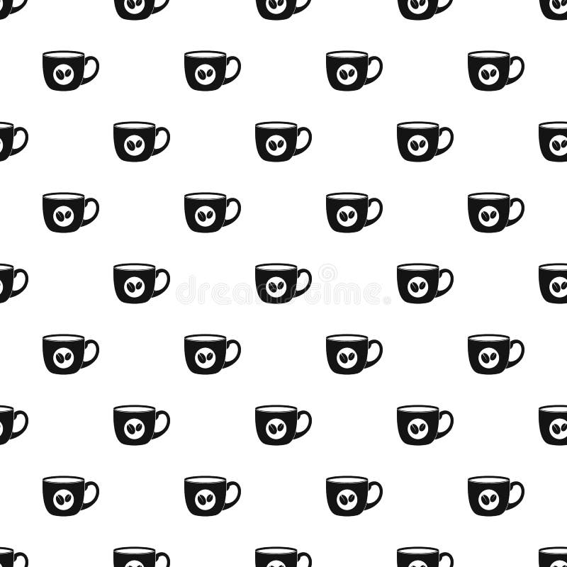 Cup of Coffee Pattern Vector Stock Vector - Illustration of break ...